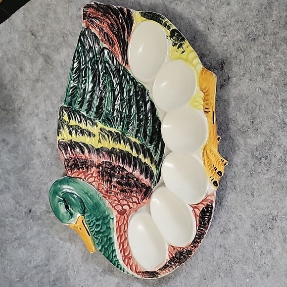 Italy | Dining | Vintage Italy Duck Egg Plate | Poshmark